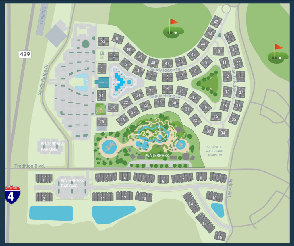 Resort Map - Spectrum Resort Orlando